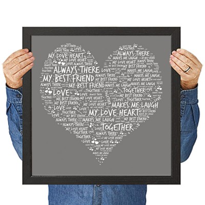 word art heart